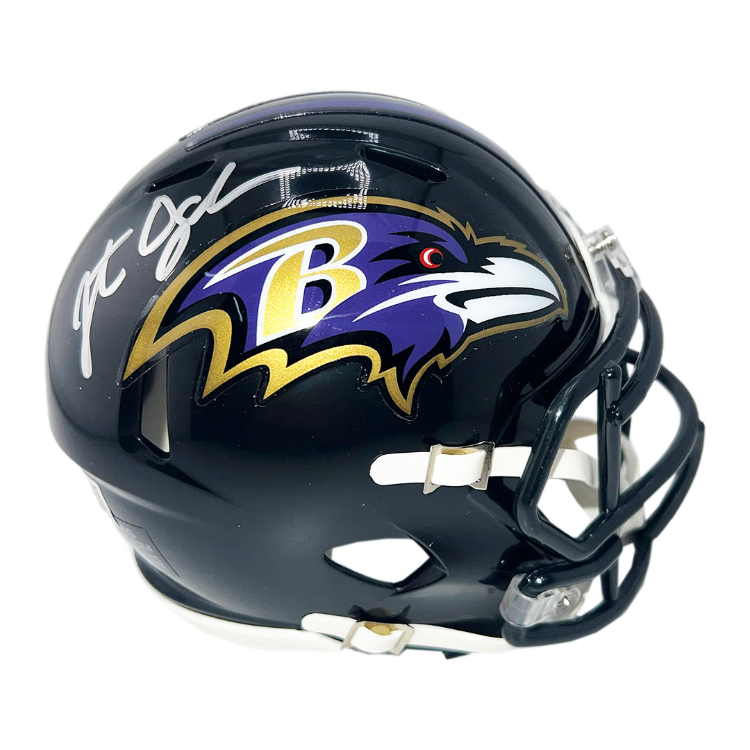 Jonathan Ogden Signed Baltimore Ravens Speed Mini Football Helmet (Bec ...