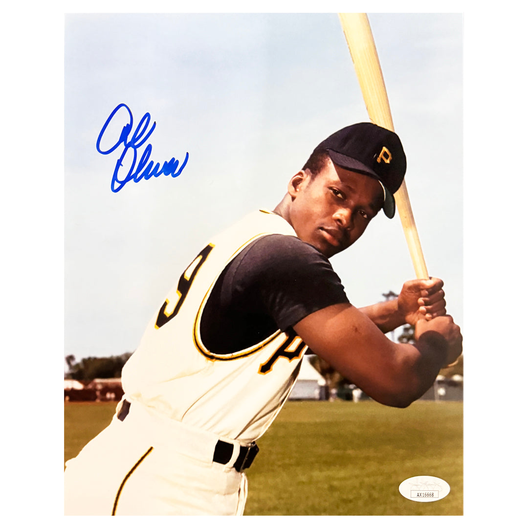 Al Oliver Signed Pittsburgh Pose 2 Baseball 8x10 Photo (JSA) — RSA