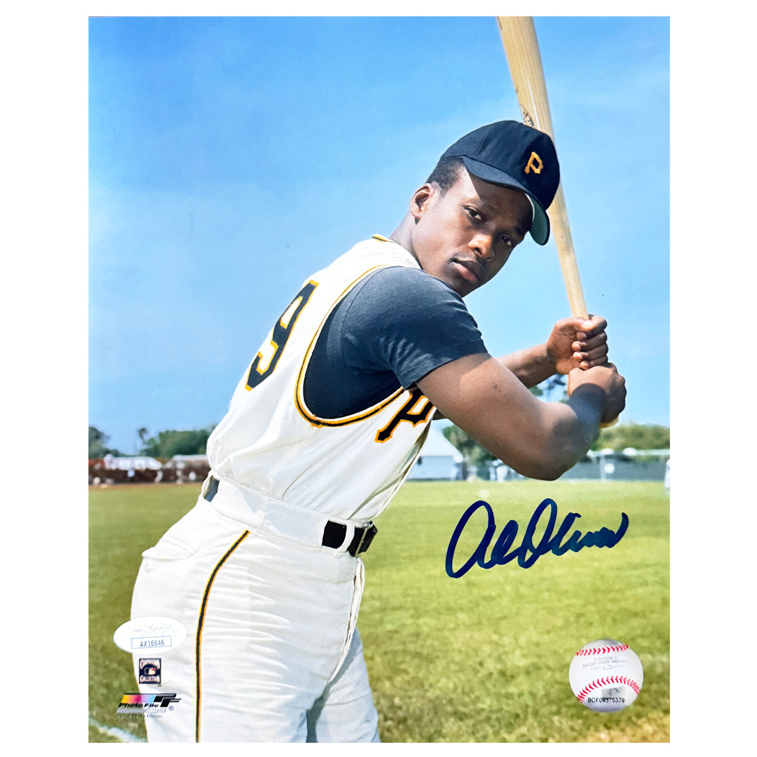 Al Oliver Signed Pittsburgh Pose 4 Baseball 8x10 Photo (JSA) — RSA