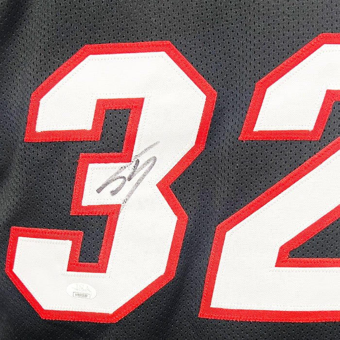 Shaquille O'Neal Signed Miami Black Basketball Jersey (JSA) — RSA