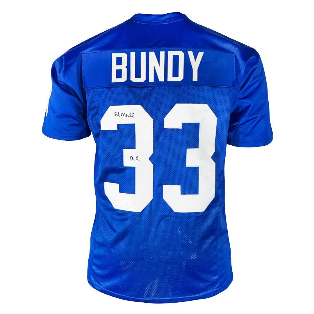Ed O'Neill "Al Bundy" Signed Al Inscription Polk High Blue Football Je ...