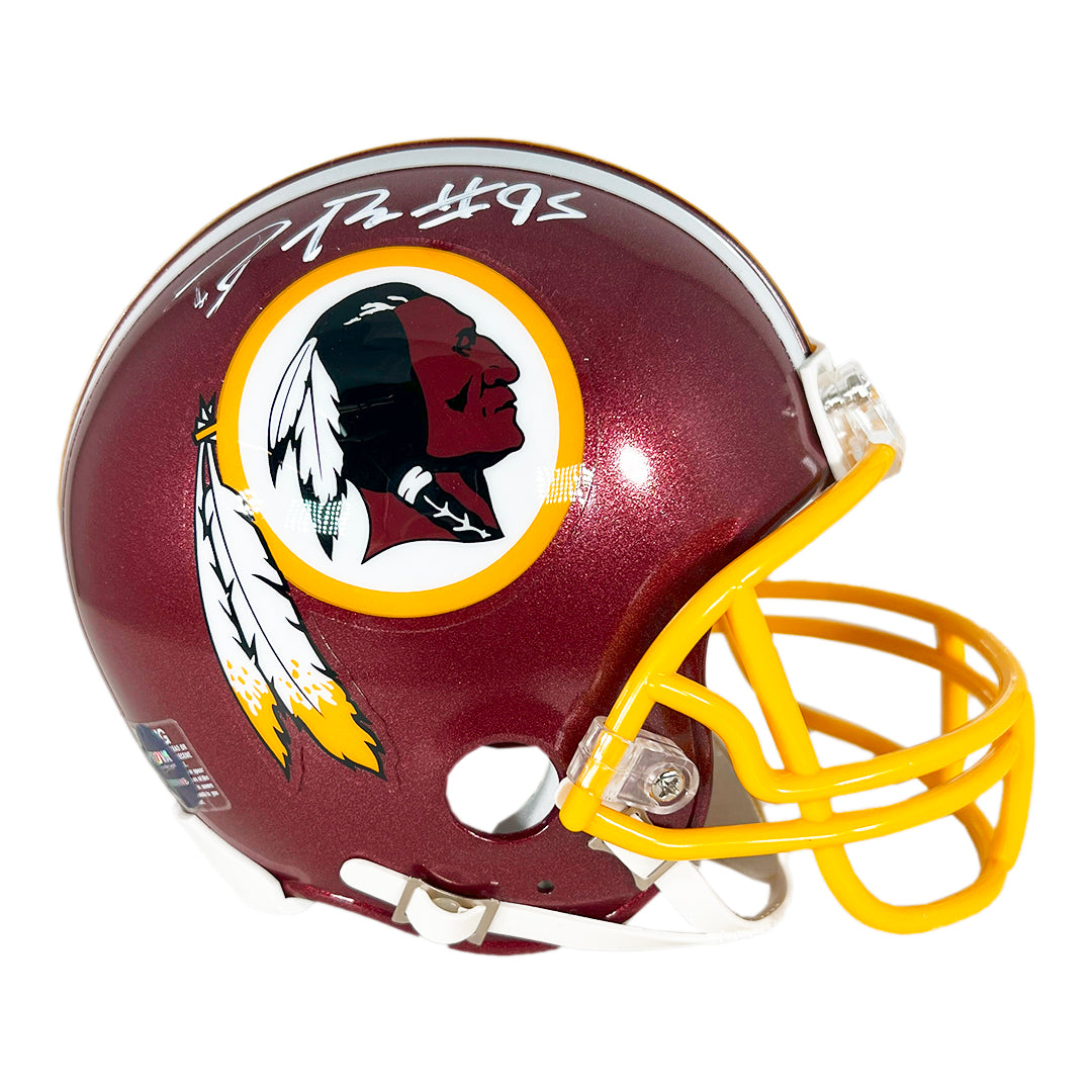 Daron Payne Signed Washington Redskins Mini Football Helmet (JSA) — RSA