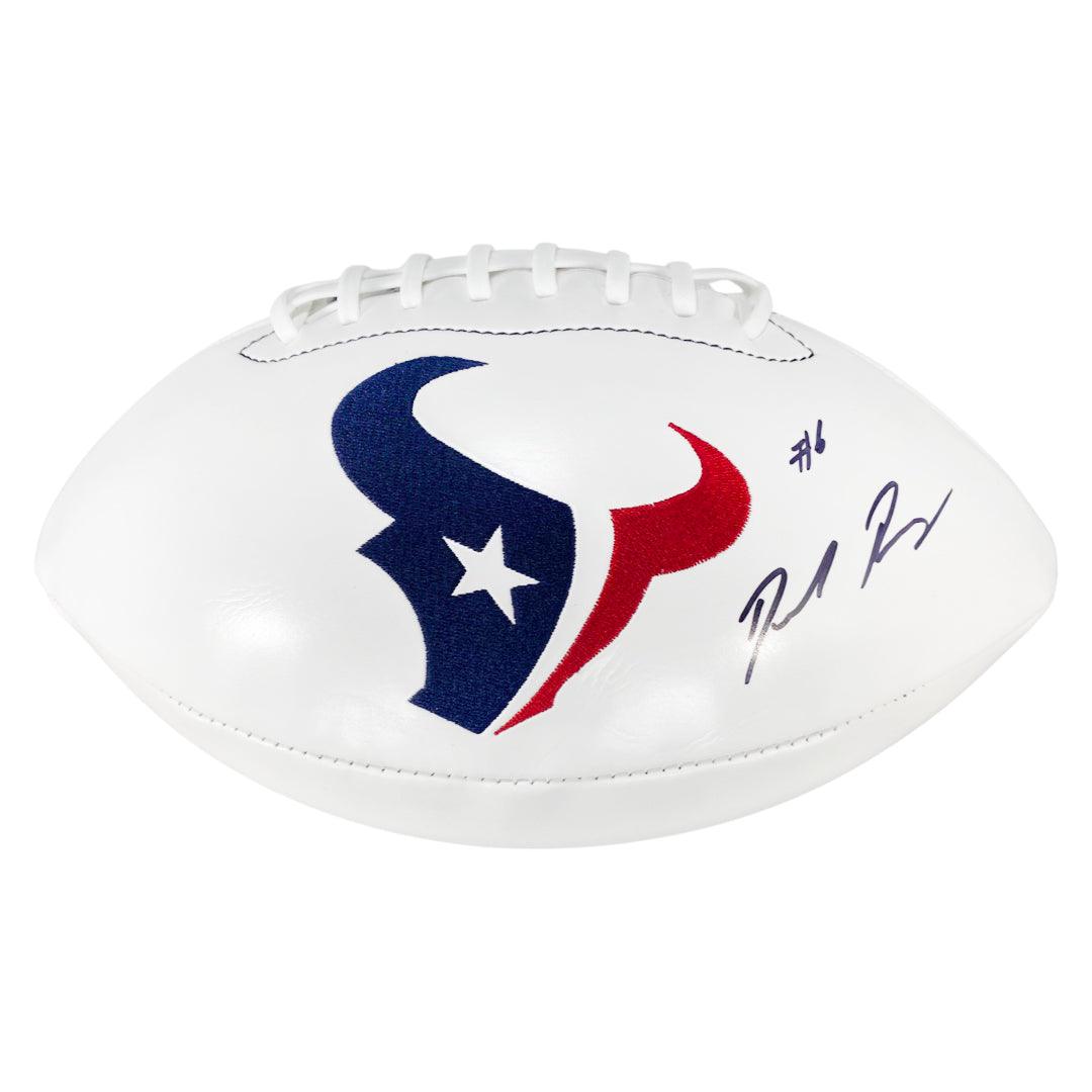 Denzel Perryman Signed Houston Texans Official NFL Team Logo White Foo ...