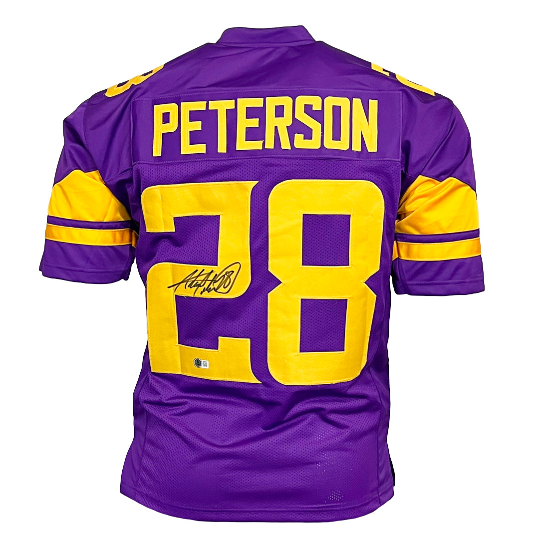 Adrian Peterson Signed Minnesota Color Rush Football Jersey (Beckett) — RSA
