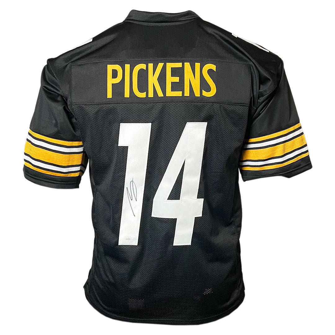 George Pickens Signed Pittsburgh Black Football Jersey (JSA) — RSA