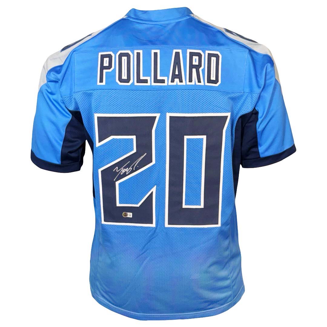 Tony Pollard Signed Tennessee Light Blue Football Jersey (Beckett) — RSA