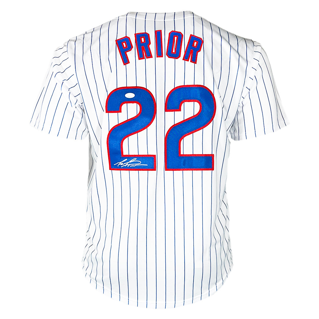 Mark Prior Signed Chicago Pinstripe Baseball Jersey (JSA) — RSA