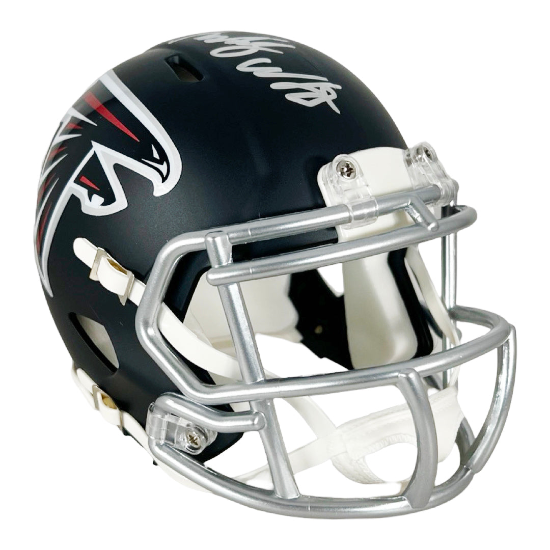 Roddy White Signed Atlanta Falcons Speed Mini Football Helmet (Beckett ...