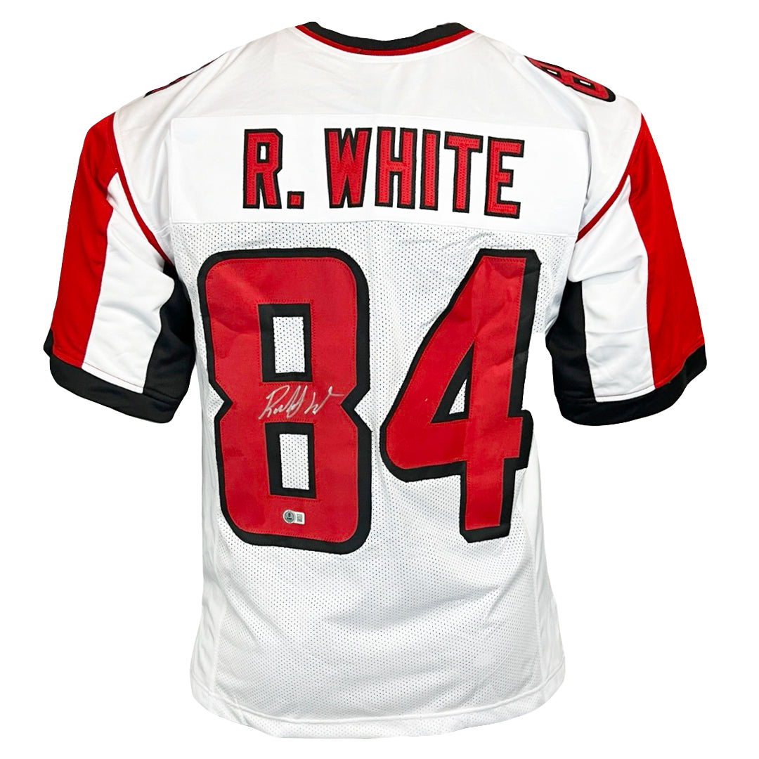 Roddy White Signed Atlanta White Football Jersey (Beckett) — RSA