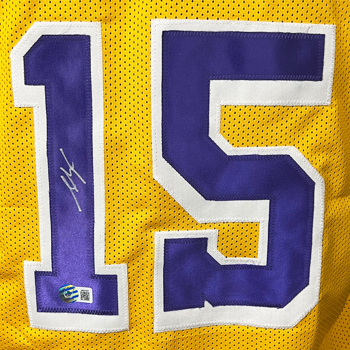 Austin Reaves Signed Los Angeles Yellow Basketball Jersey (Beckett) — RSA