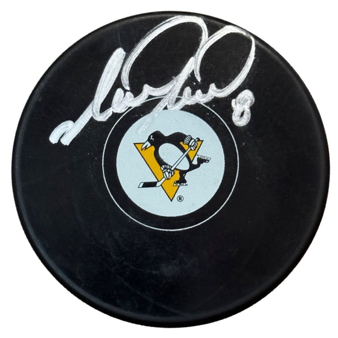 Mark Recchi Signed Pittsburgh Penguins Hockey Puck (JSA) — RSA