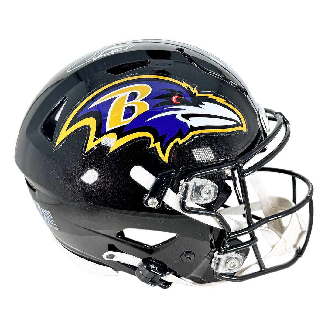 Ed Reed Signed Baltimore Ravens Authentic SpeedFlex Full-Size Football ...