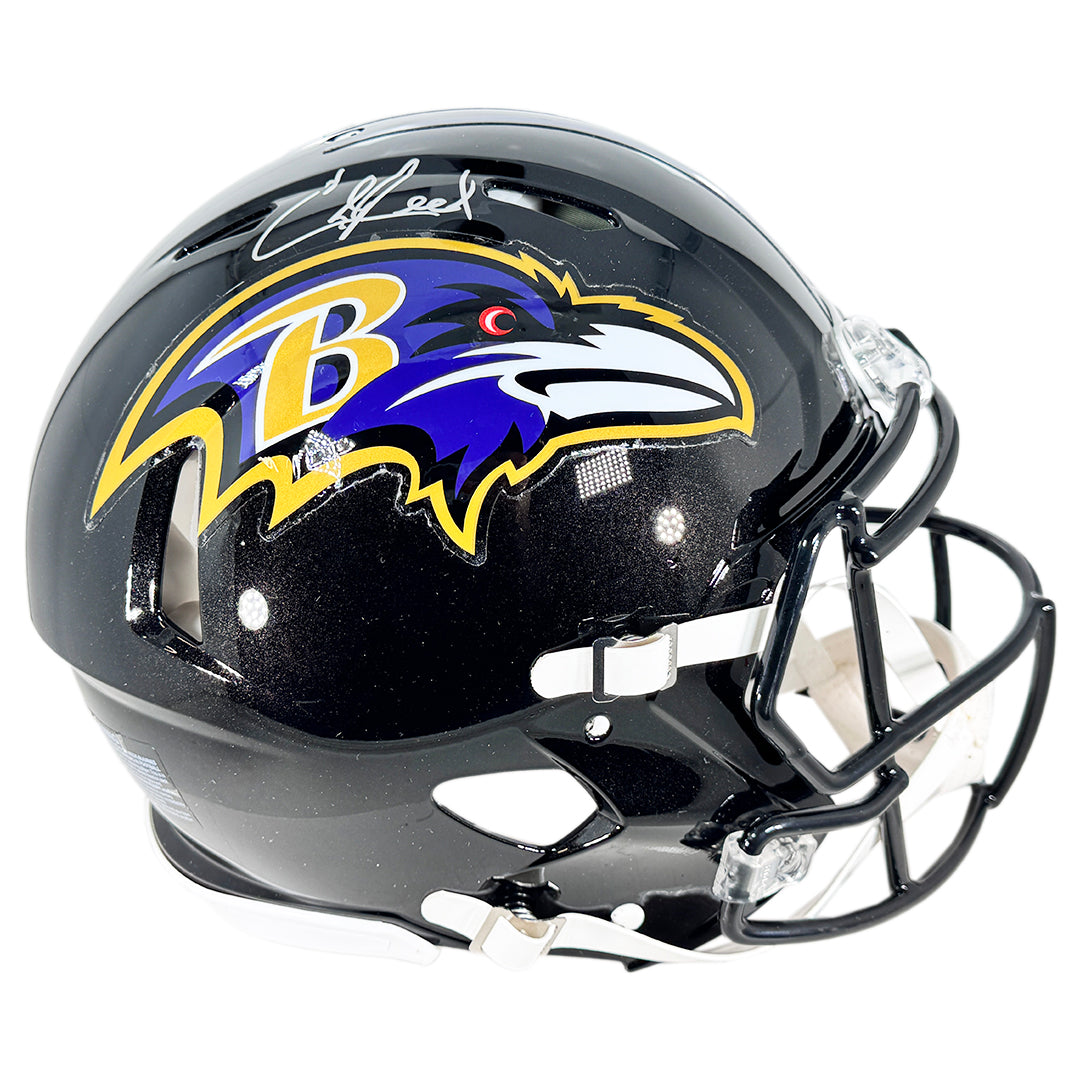 Ed Reed Signed Baltimore Ravens Authentic Speed Full-Size Football Hel ...