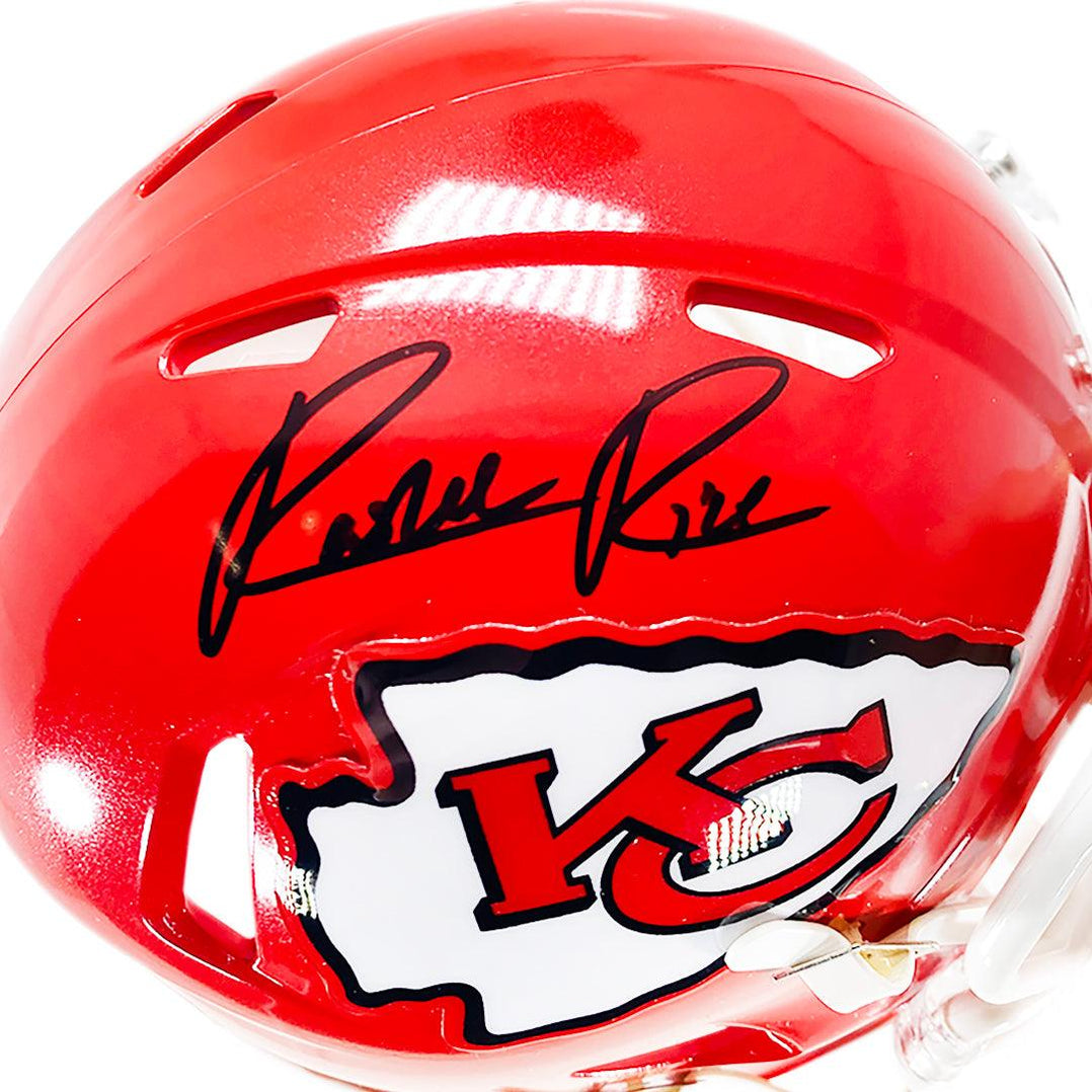 Rashee Rice Signed Chiefs Mini Football Helmet — RSA