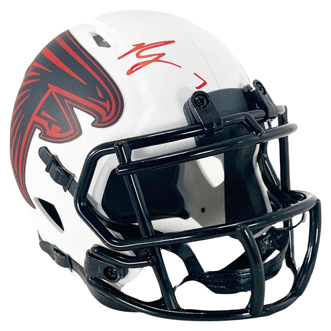 Bijan Robinson Signed Atlanta Falcons Lunar Eclipse Speed Mini Footbal ...