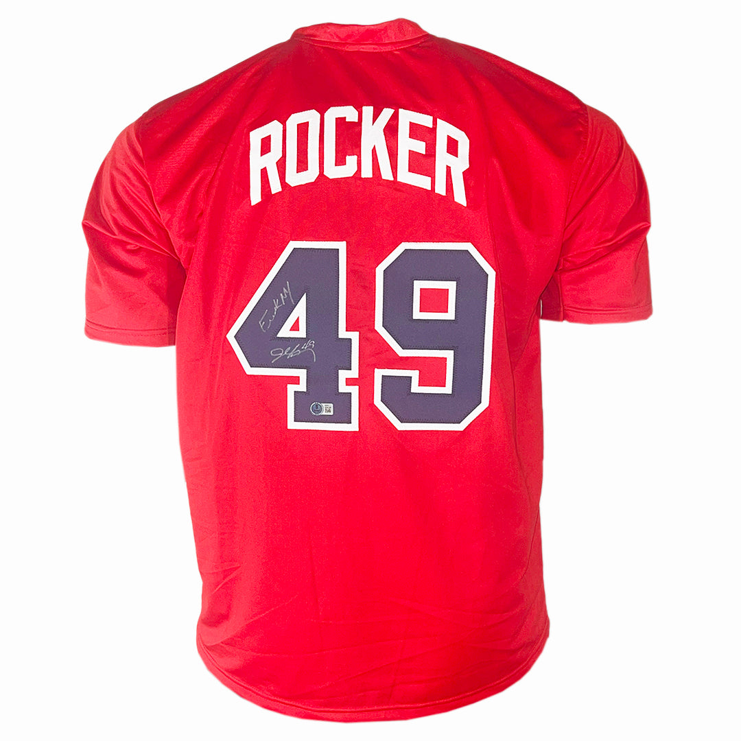 John Rocker Signed F*** NY Inscription Atlanta Red Baseball Jersey (Be ...