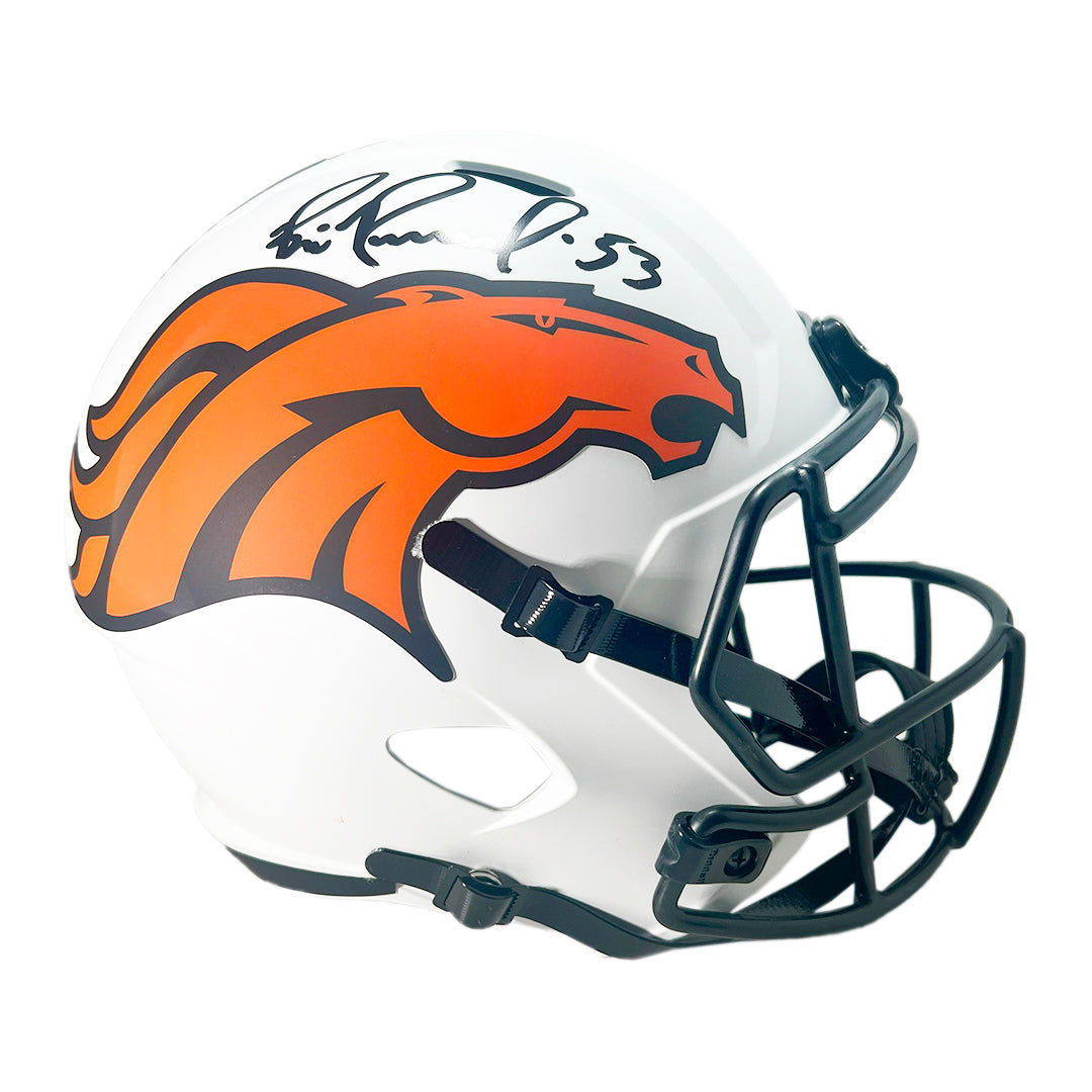 Bill Romanowski Signed Denver Broncos Lunar Full-Size Replica Football ...