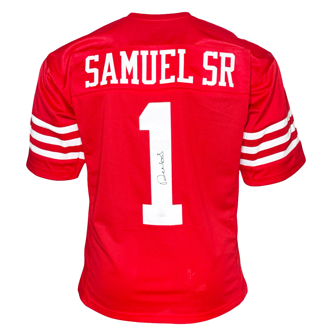 Deebo Samuel Signed San Francisco Red Football Jersey (Beckett) — RSA