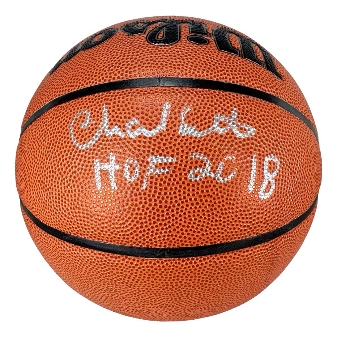 Charlie Scott Signed HOF 2018 Inscribed NBA Wilson Authentic Series Ba ...