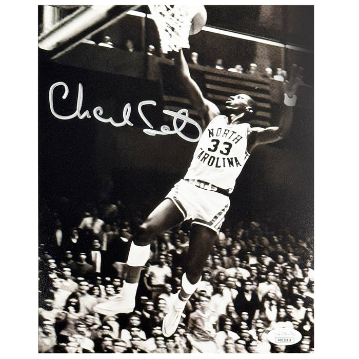 Charlie Scott Signed North Carolina College Pose 1 Basketball 8x10 Pho — RSA