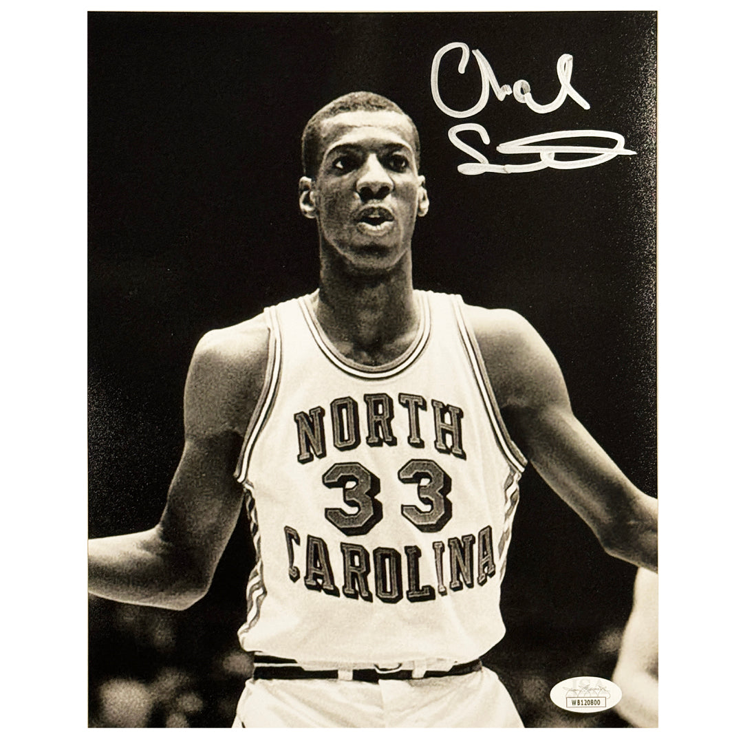 Charlie Scott Signed North Carolina College Pose 3 Basketball 8x10 Pho — RSA