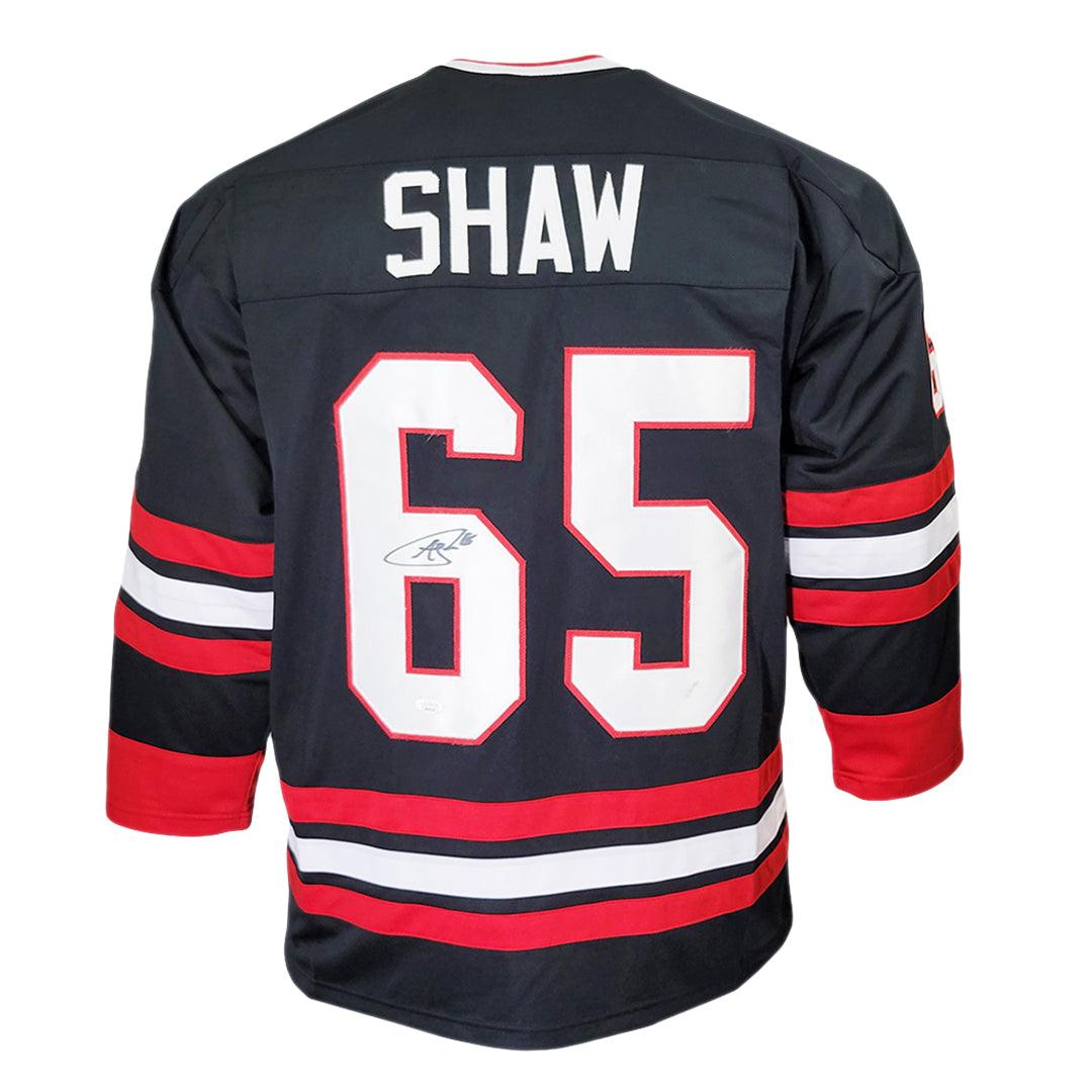 Andrew Shaw Signed Chicago Black Hockey Jersey (JSA) — RSA