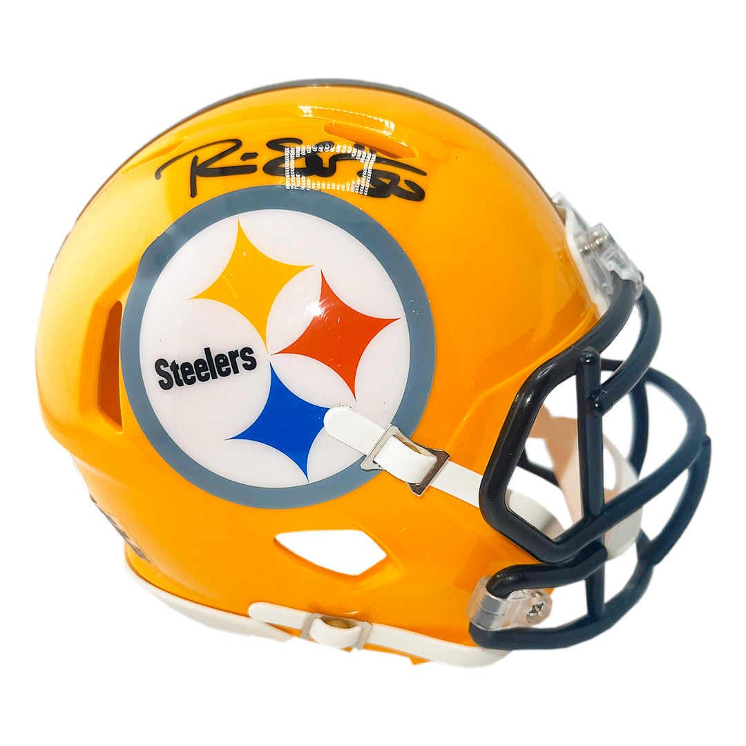 Ryan Shazier Signed Pittsburgh Steelers Throwback Speed Mini Football — RSA