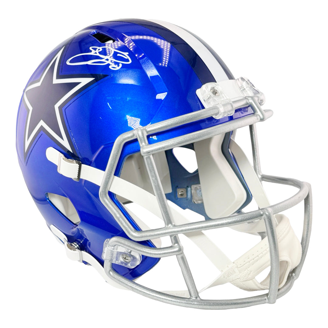 Emmitt Smith Signed Dallas Cowboys Flash Full-Size Replica Football He ...