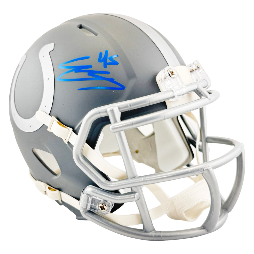 EJ Speed Signed Indianapolis Colts Slate Alternate Speed Mini Football ...