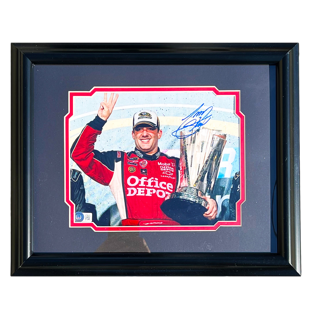 Tony Stewart Signed Pose 4 Racing Framed 8x10 Photo (Beckett) — RSA