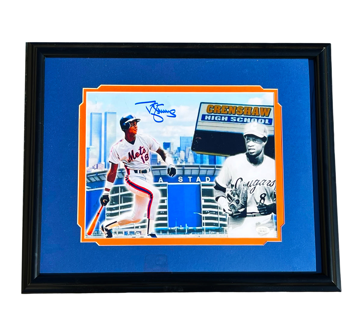 Darryl Strawberry Signed Pose 2 Crenshaw Baseball Framed 11x14 Photo ...