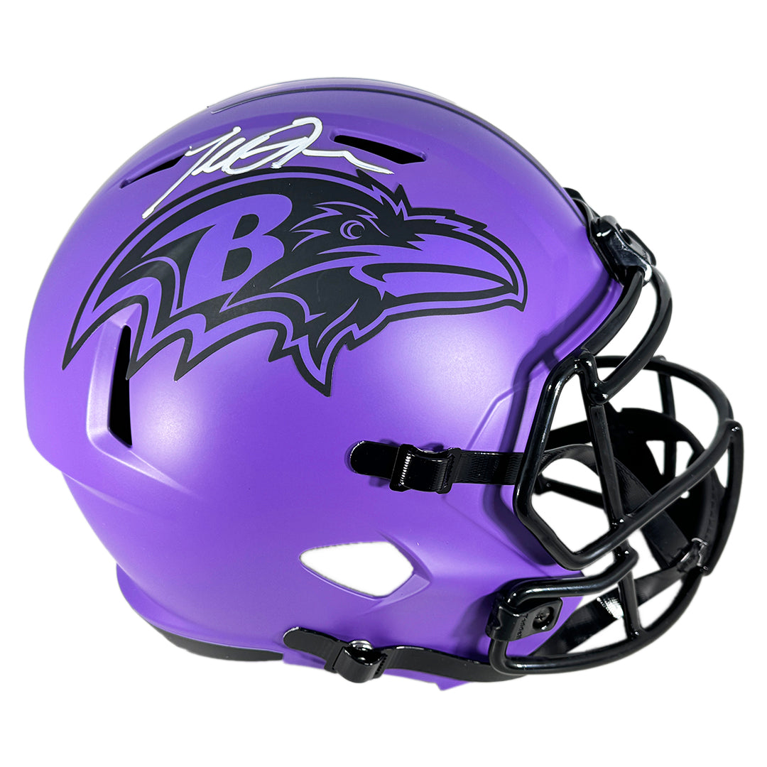 Terrell Suggs Signed Baltimore Ravens Rave Full-Size Replica Football — RSA