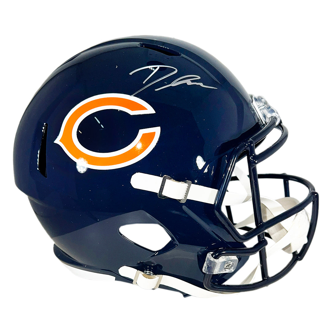 D'Andre Swift Signed Chicago Bears Speed Full-Size Replica Football He ...