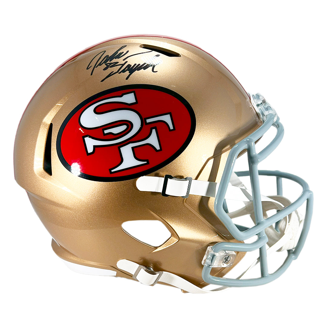 John Taylor Signed San Francisco 49ers Speed Full-Size Replica Footbal ...