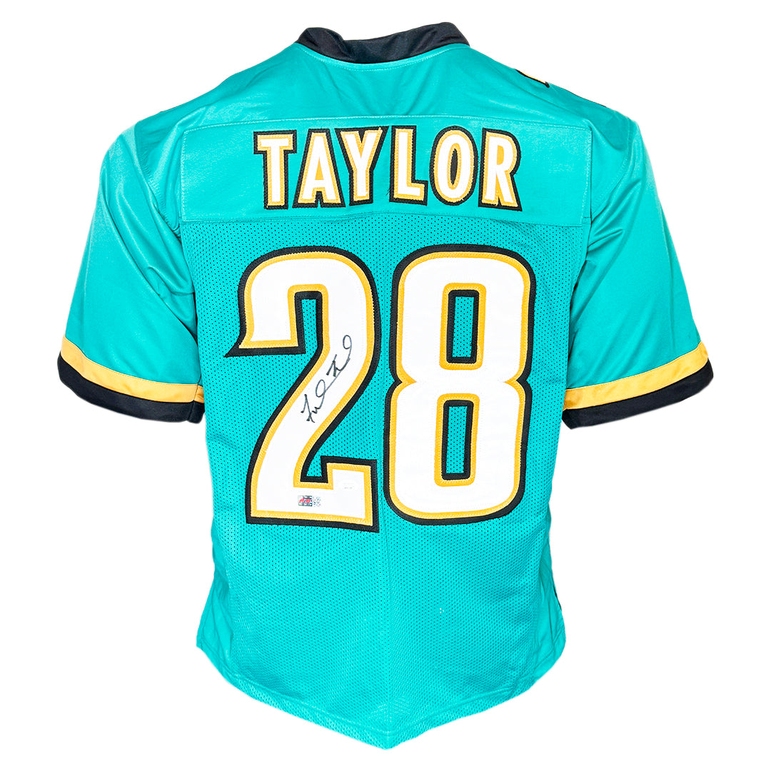 Fred Taylor Signed Jacksonville Teal Football Jersey (JSA) — RSA
