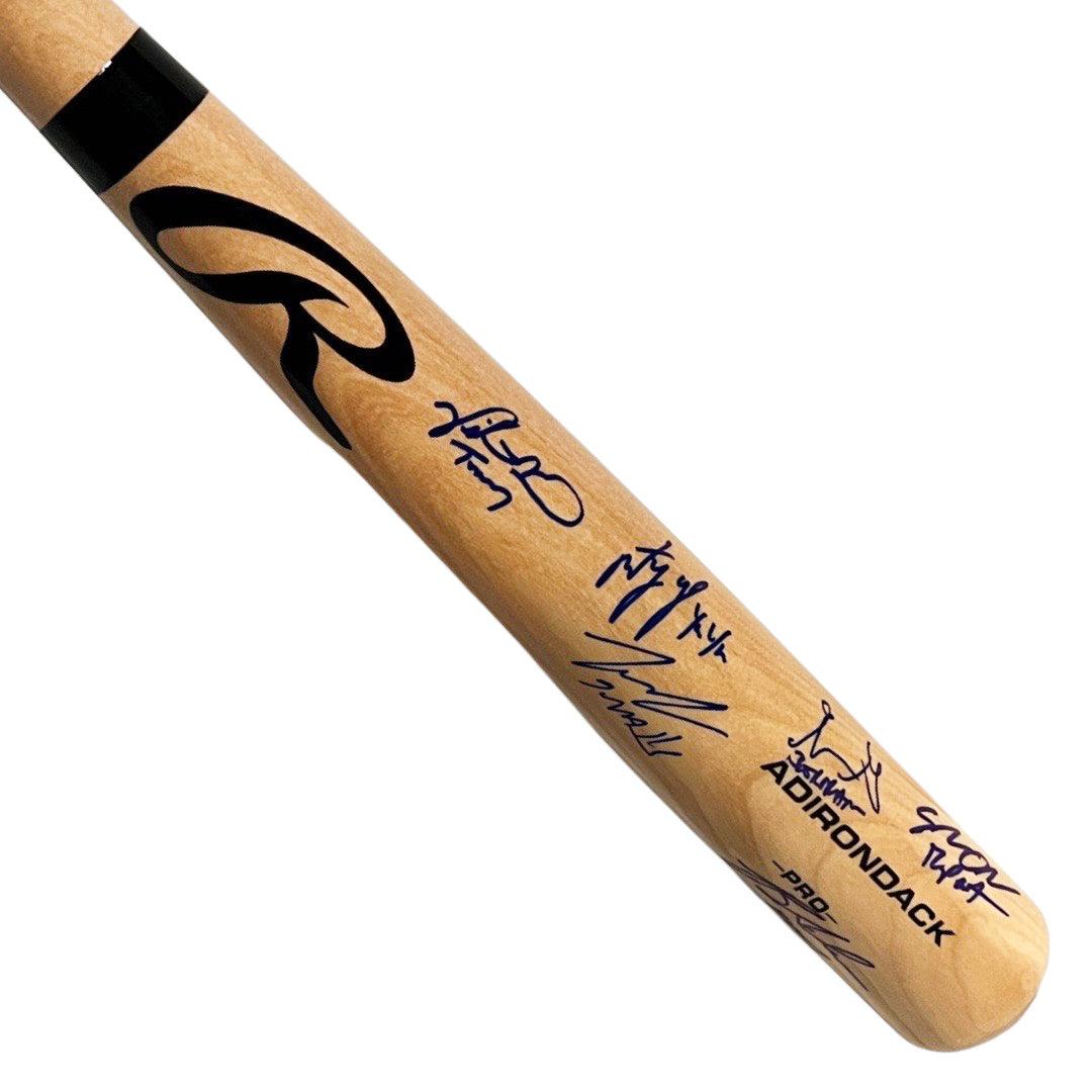 The Sandlot Cast Signed Rawlings Blonde Baseball Bat (Beckett) — RSA