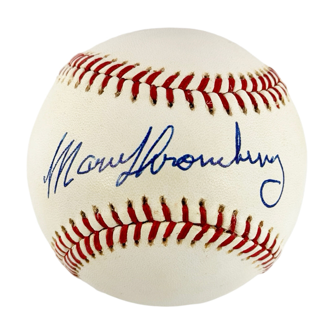 Marv Throneberry Signed William D White President Rawlings Official Na ...