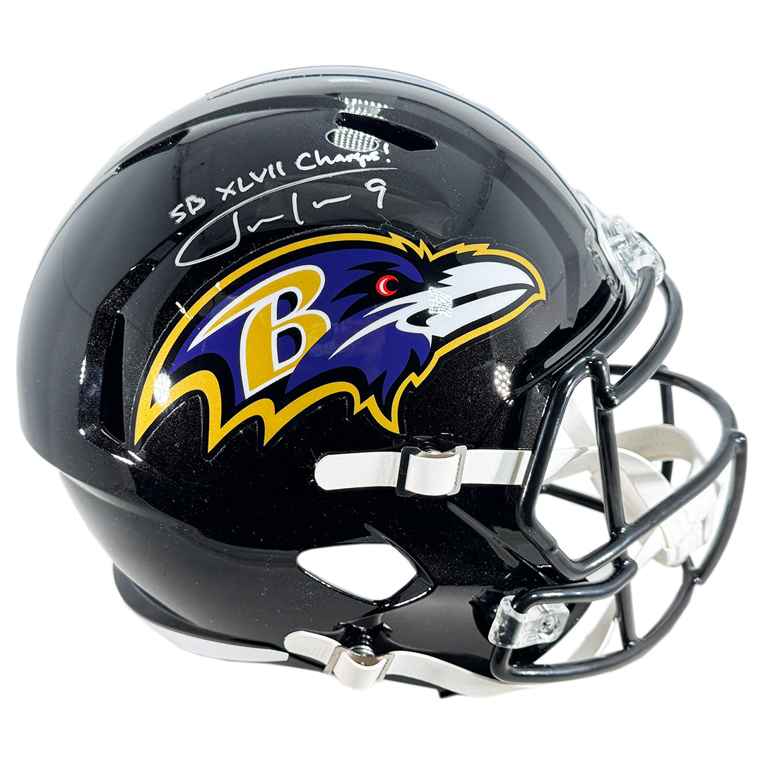 Justin Tucker Signed SB XLVII Champs! Inscription Baltimore Ravens Spe ...