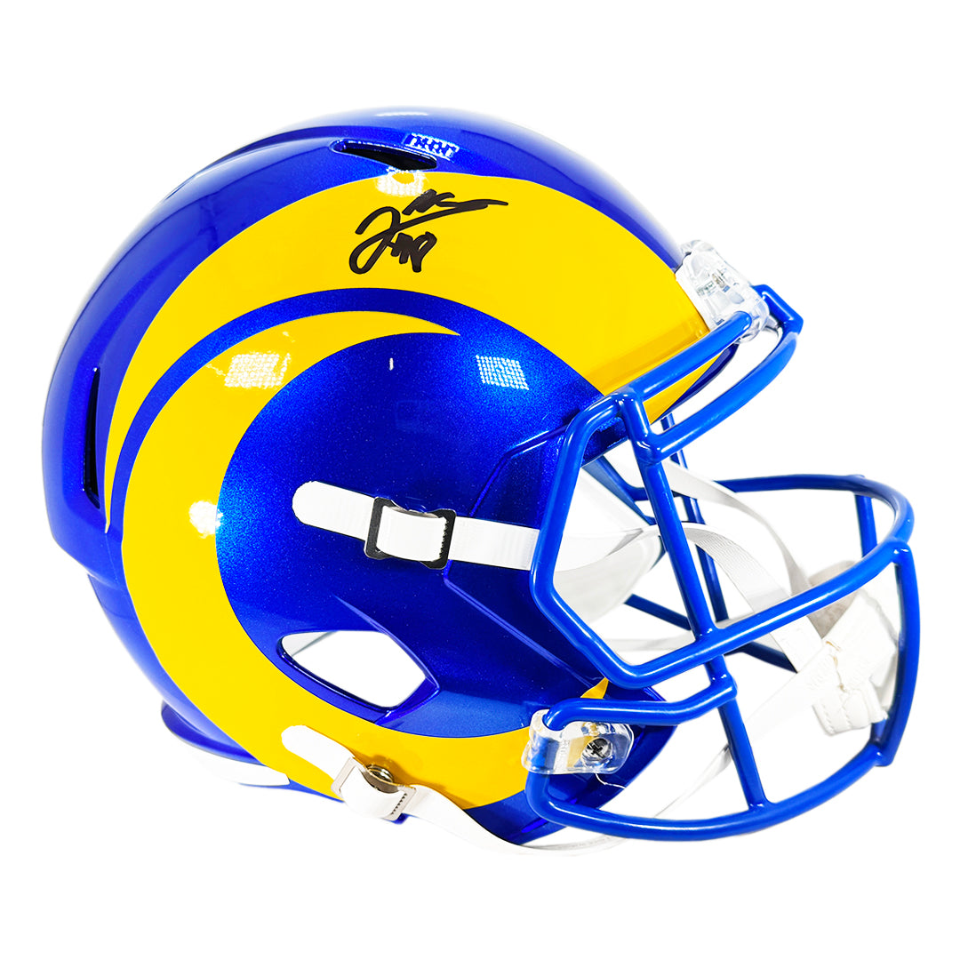 Jared Verse Signed Los Angeles Rams Speed Full-Size Replica Football H ...