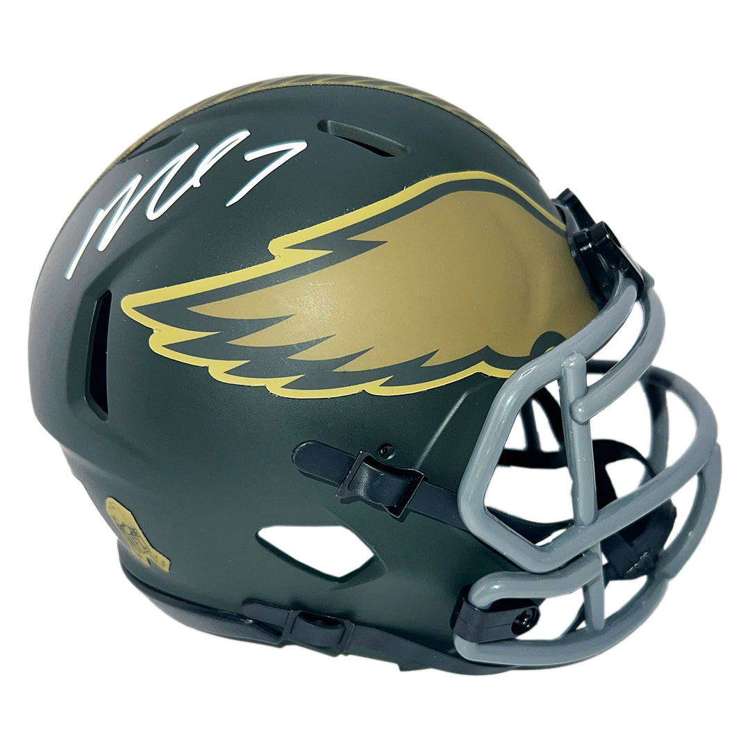 Michael Vick Signed Philadelphia Eagles Salute 2025 Mini Football Helm ...