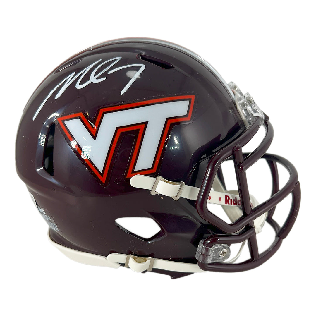 Michael Vick Signed Virginia Tech Hokies Speed Mini Football Helmet (B ...