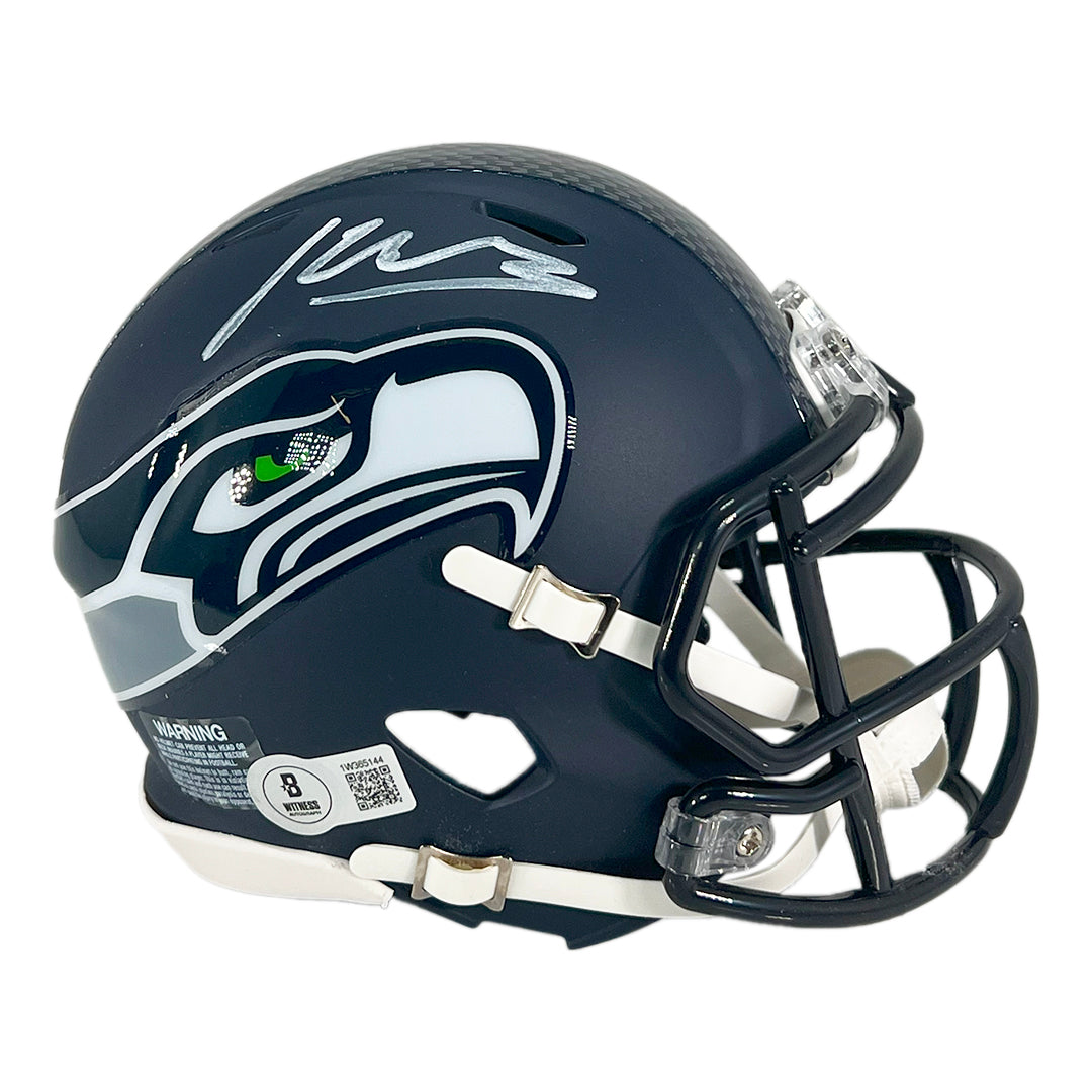 Kenneth Walker III Signed Seattle Seahawks Speed Mini Football Helmet — RSA