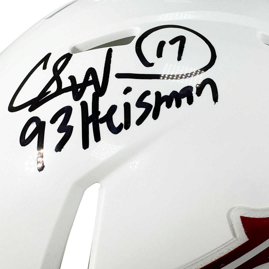Football Signed Mini Helmets with Authentication - RSA