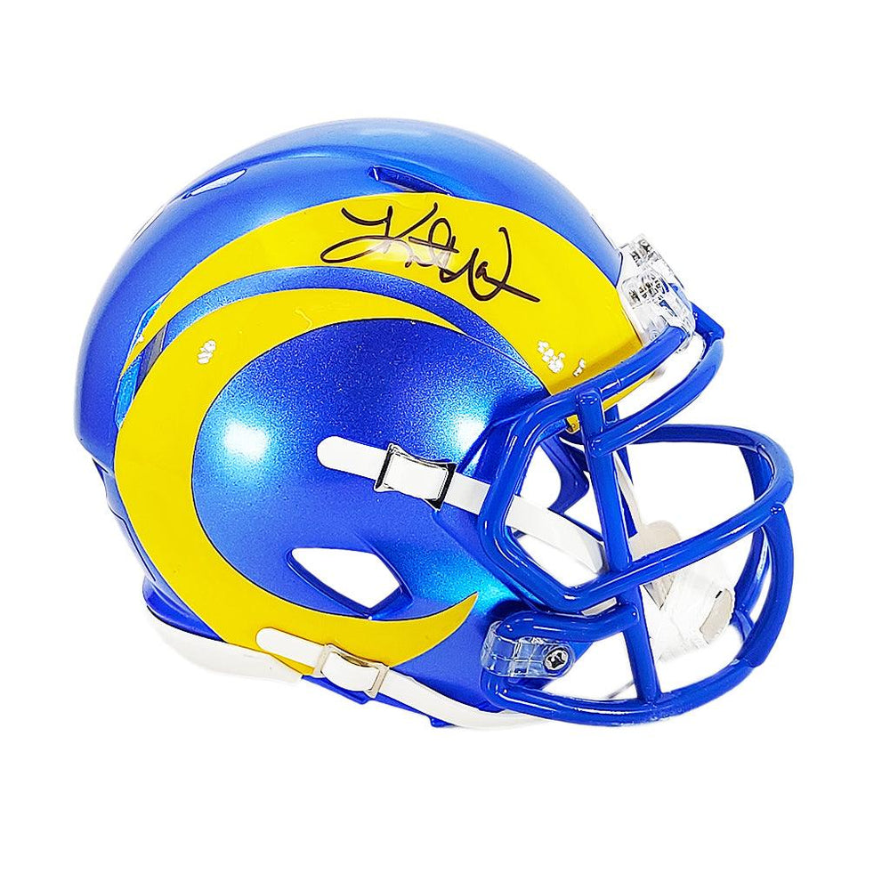Kurt Warner Signed St. Louis Rams Throwback 2020 Speed Mini Football H ...