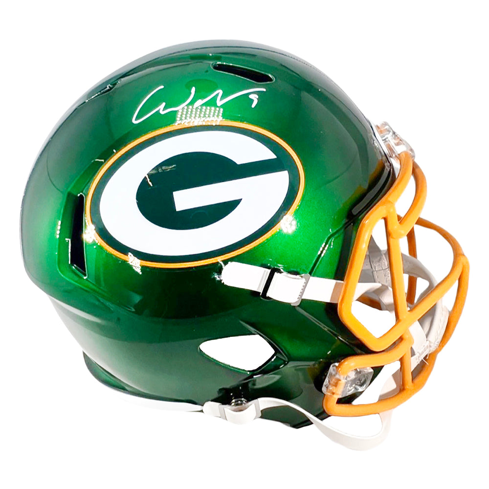 Christian Watson Signed Green Bay Packers Flash Speed Full-Size Replic ...