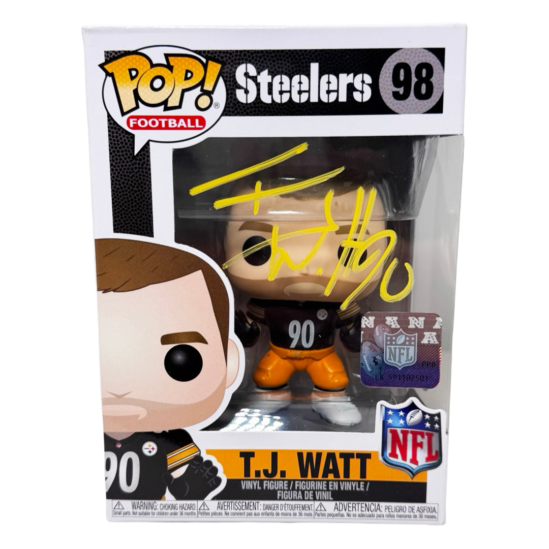 TJ Watt Signed Pittsburgh Steelers Funko POP! #98 Vinyl Figure (JSA) — RSA
