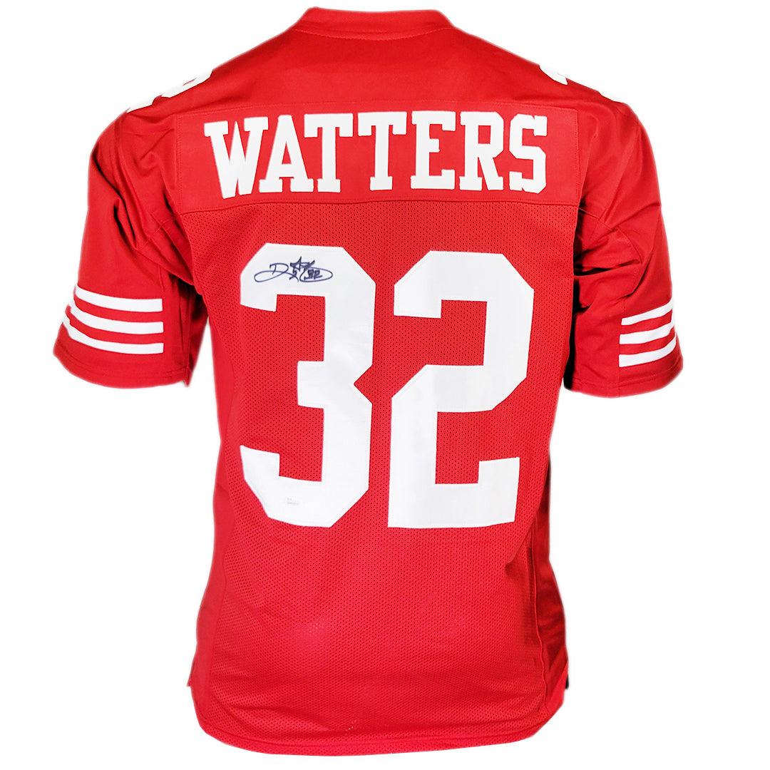 Ricky Watters Signed San Francisco Red Football Jersey (JSA) — RSA