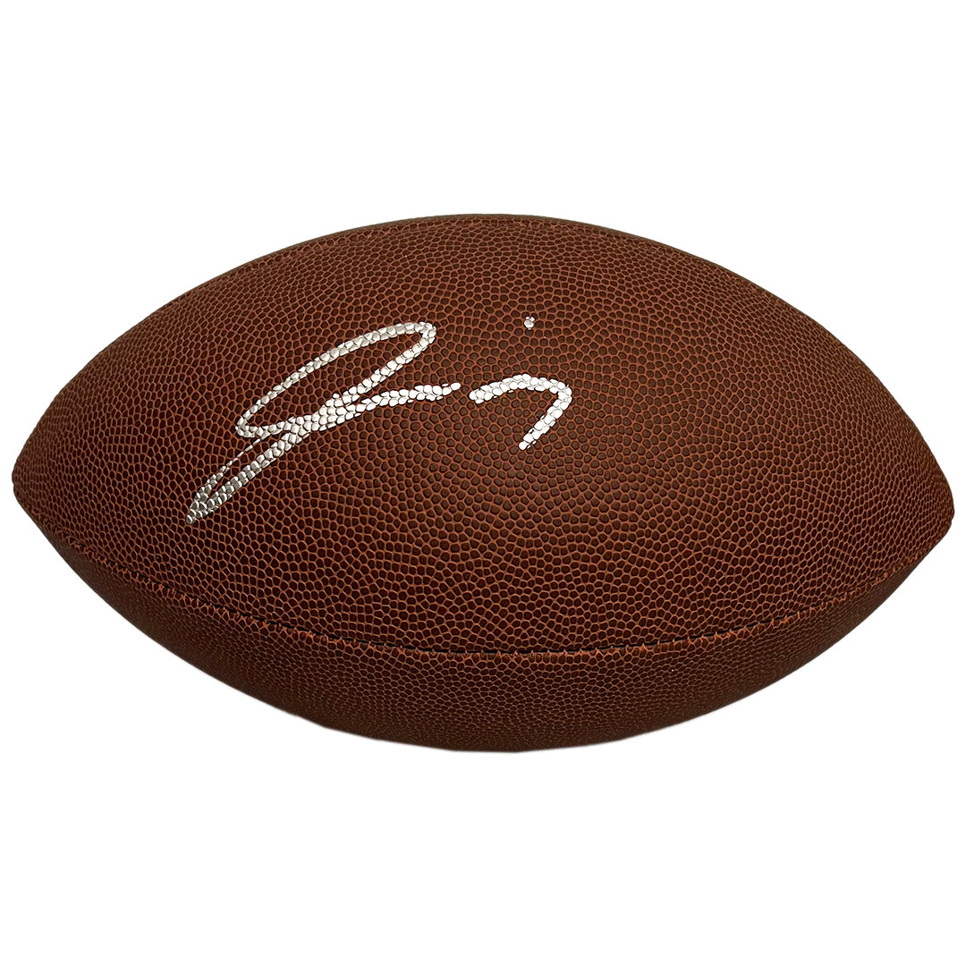 Jared Wiley Signed Kansas City Chiefs Wilson Official NFL Replica Foot ...