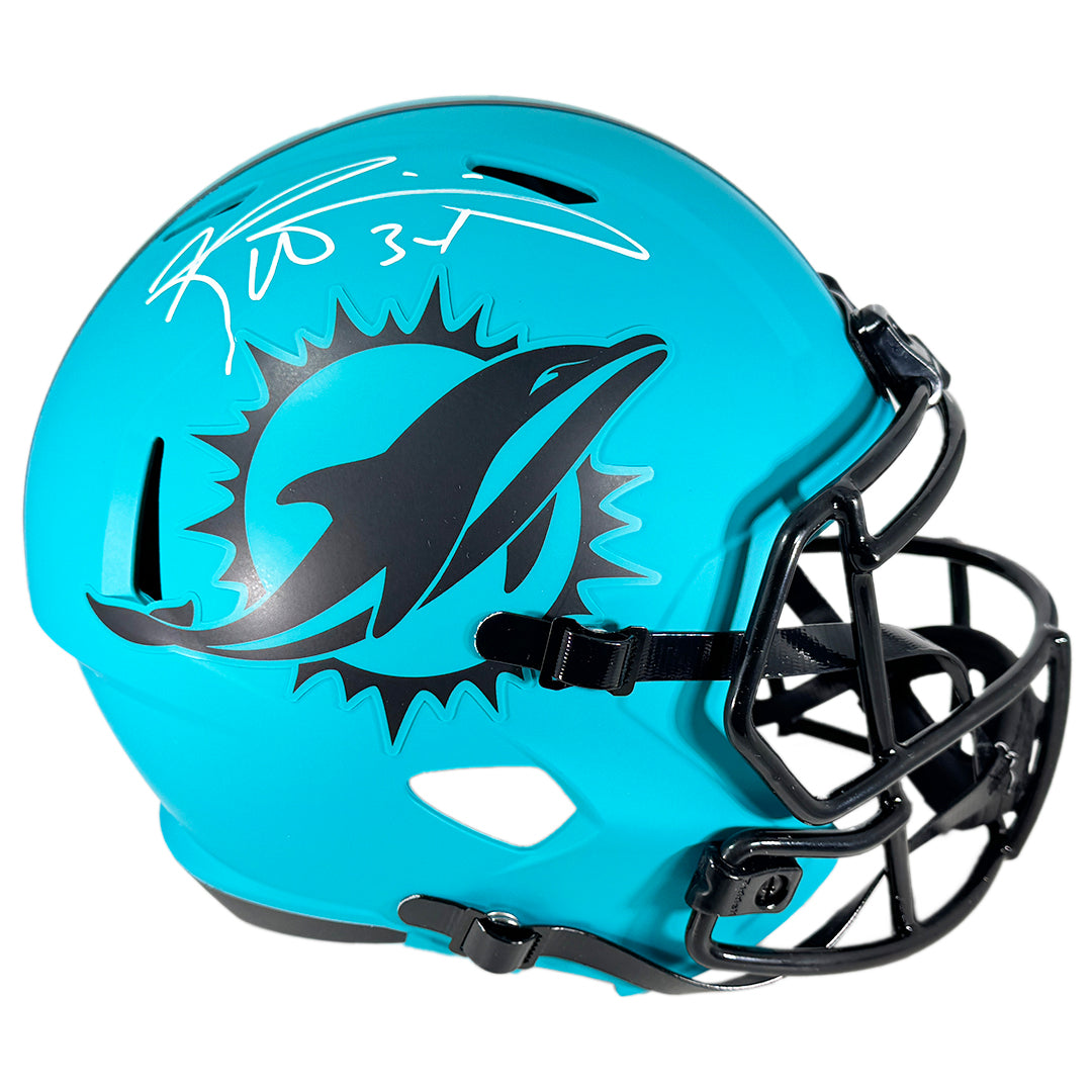 Ricky Williams Signed Miami Dolphins Rave Full-Size Replica Football H ...