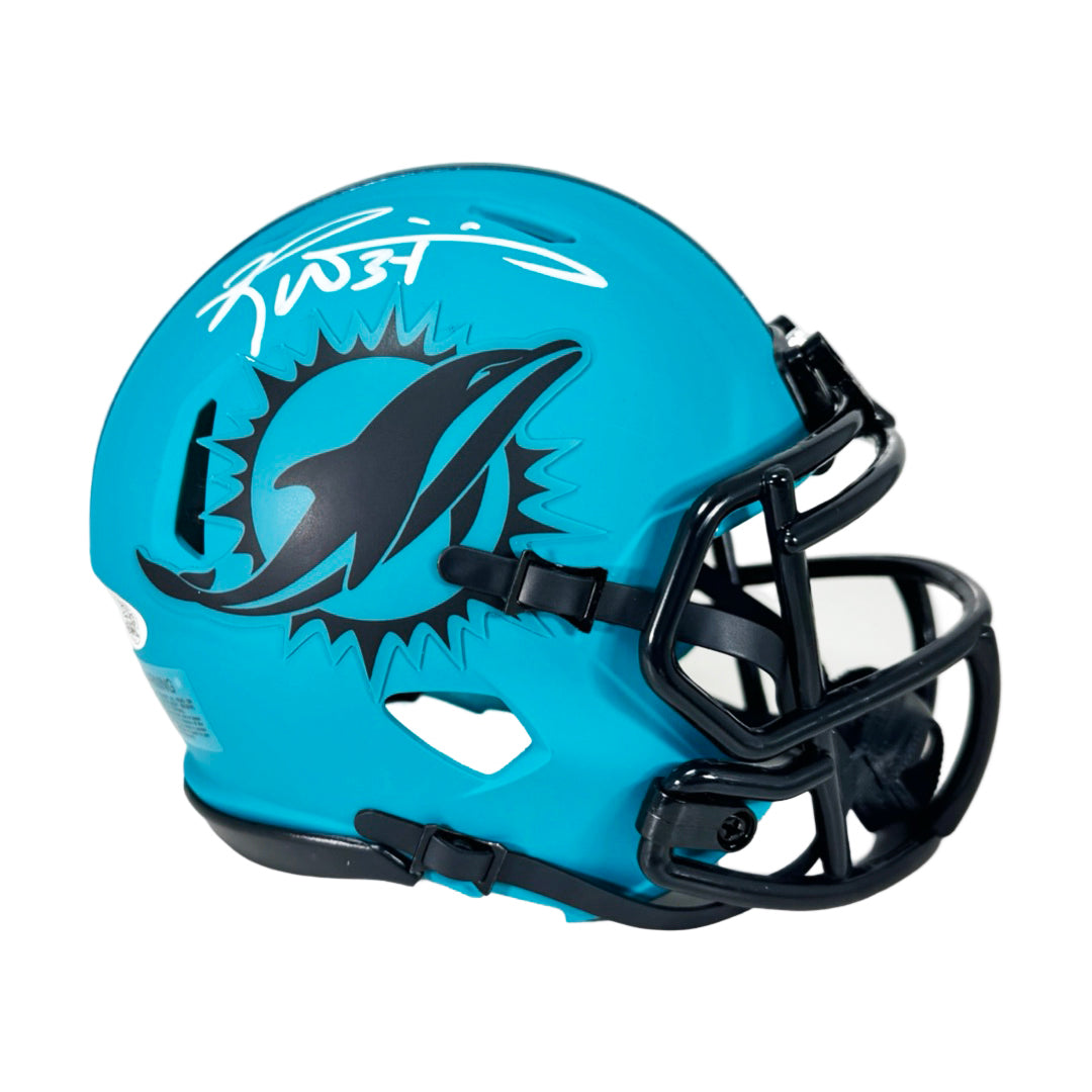 Ricky Williams Signed Miami Dolphins Rave Mini Football Helmet (JSA) — RSA
